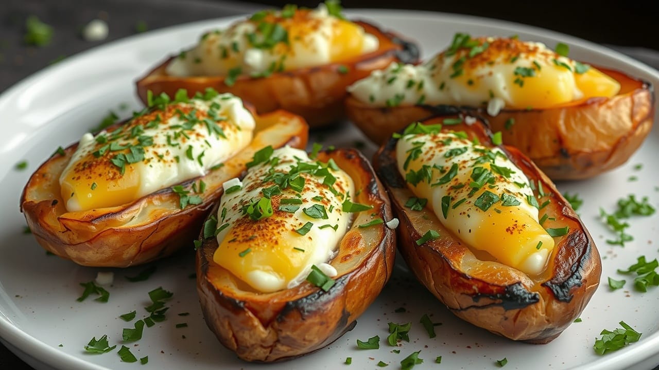 The greatest Cottage Cheese Recipe for Air Fryer Baked Potato Skins ...