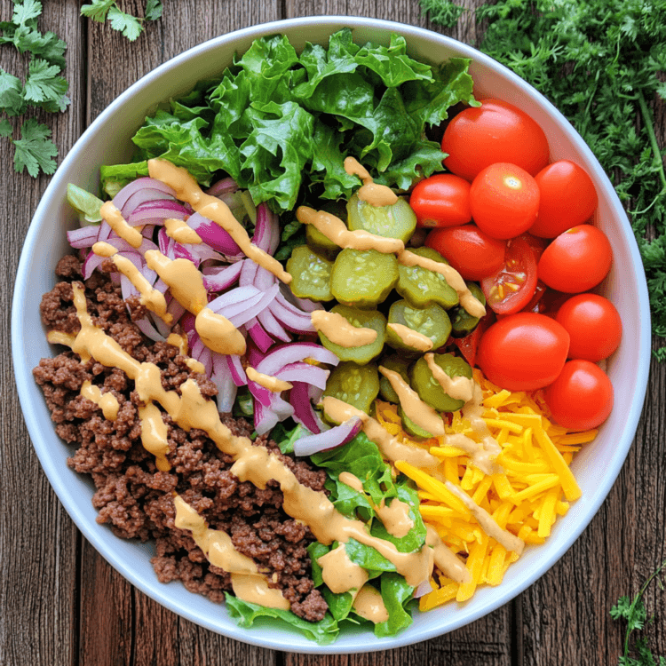 Delish Dish Burger Bowl Recipe: A Simple, Healthy, Low-Carb Meal