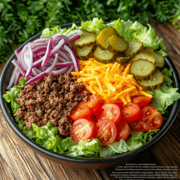 Delish Dish Burger Bowl Recipe: A Simple, Healthy, Low-Carb Meal