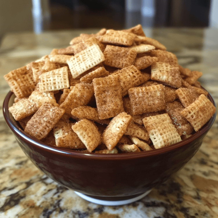 Easy Snickerdoodle Chex Mix Recipe - Delish Dish