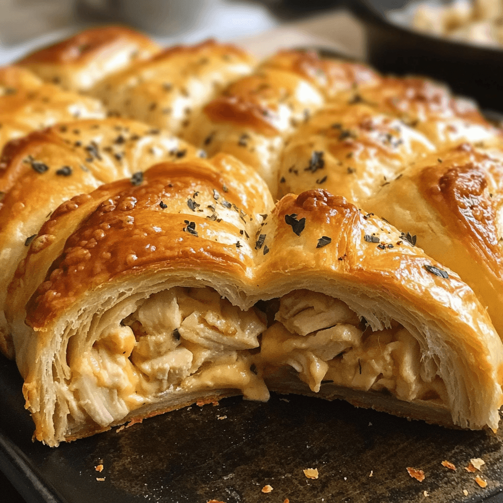 chicken and cheese jalousie recipe - Delish Dish