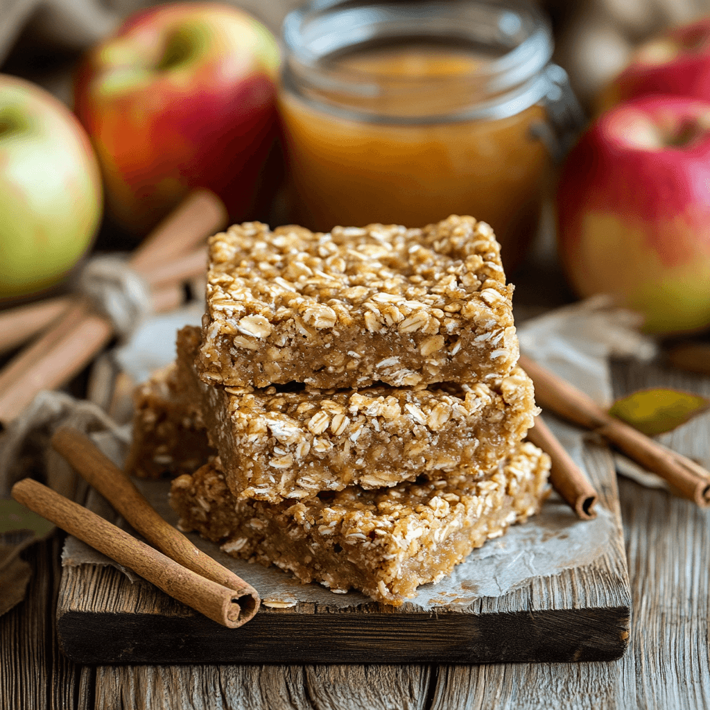 Wholesome Applesauce Oatmeal Bars Recipe - Delish Dish
