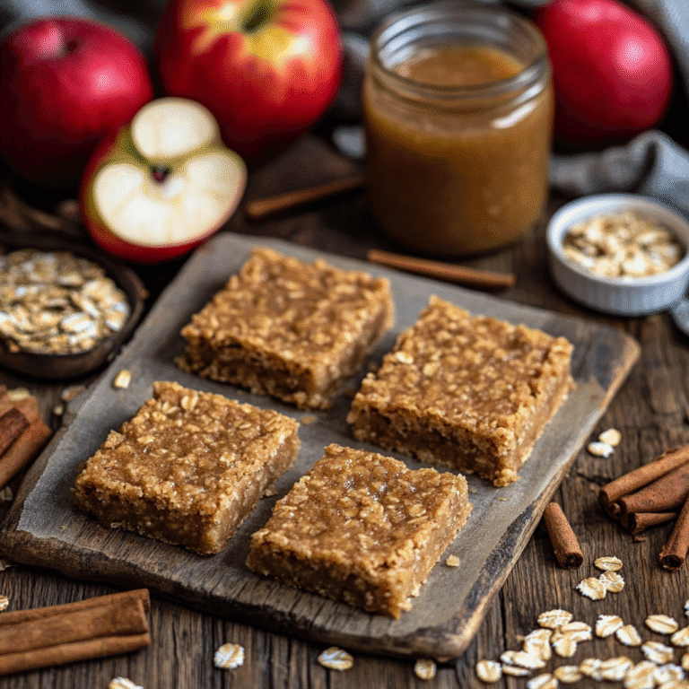 Wholesome Applesauce Oatmeal Bars Recipe - Delish Dish