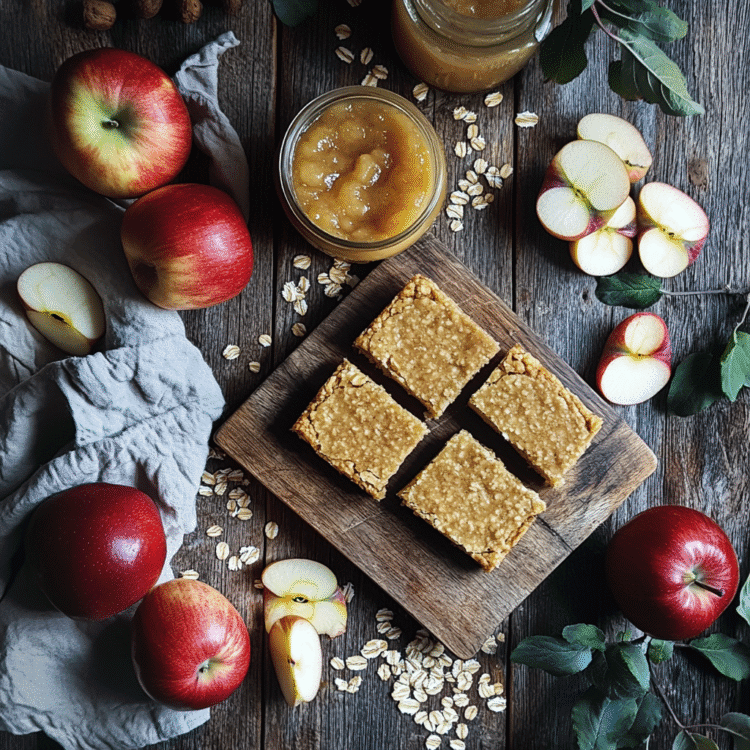 Wholesome Applesauce Oatmeal Bars Recipe - Delish Dish